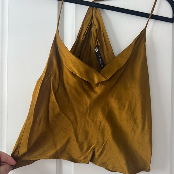 Zara | Tops | Zara Mustard Camisole Top | Poshmark